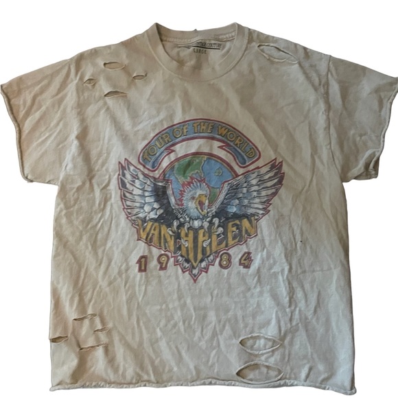 Tops | Vintage Tour Of The World Van Helen Shirt L | Poshmark